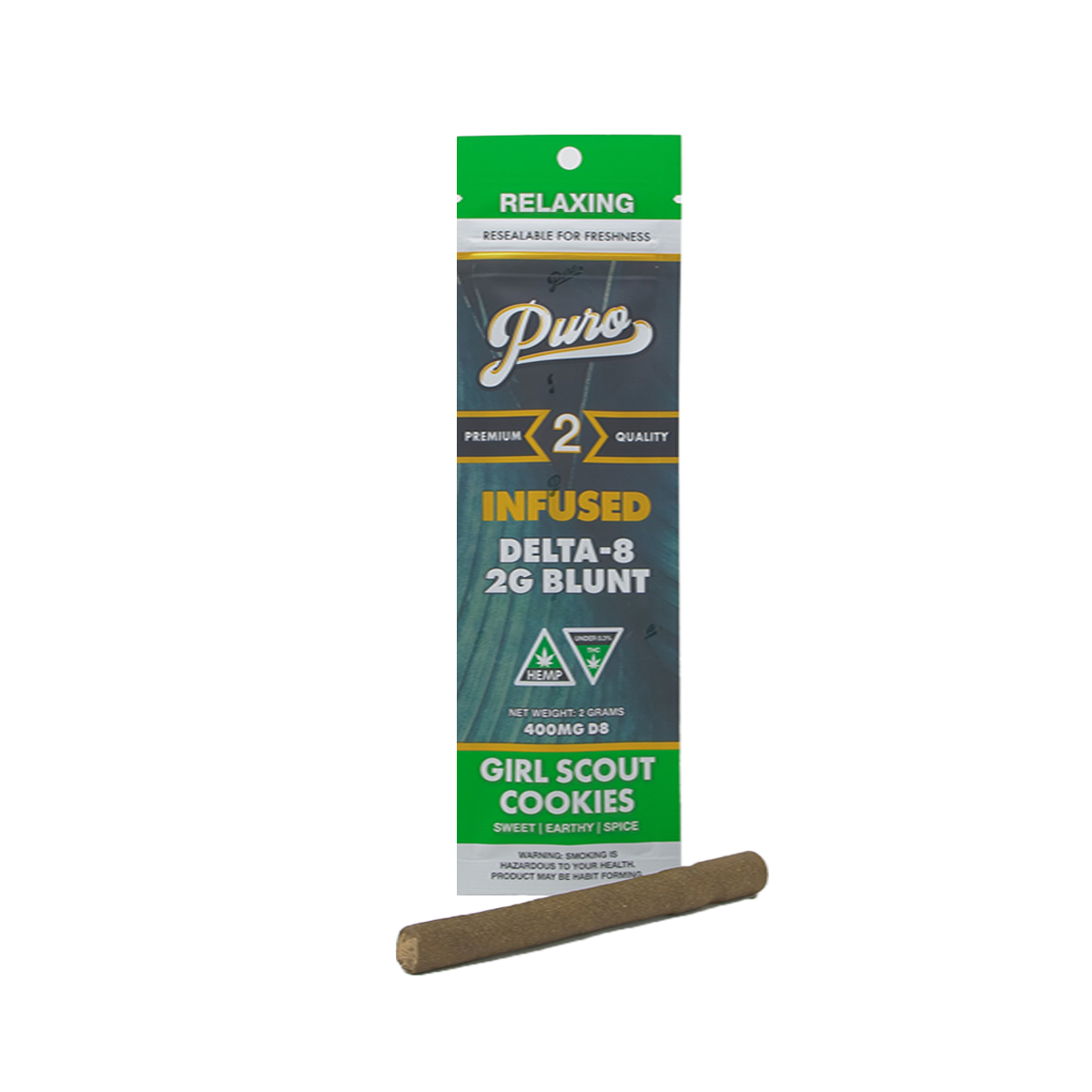 Puro Cannagars Delta-8 THC Infused Pre-Rolls - Snapdragon Hemp