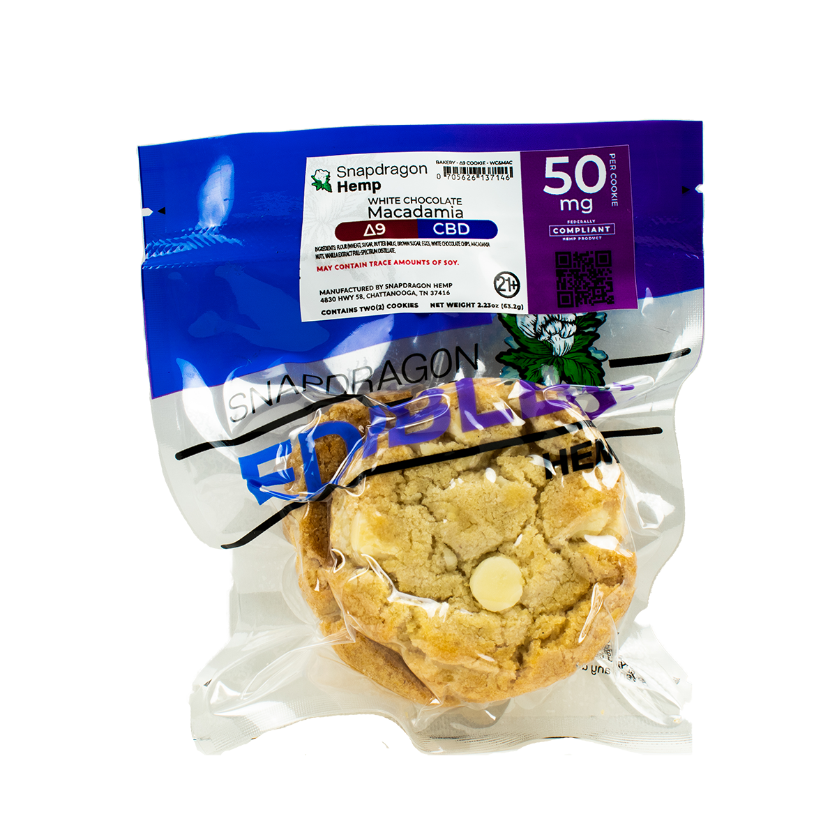 Delta-9 THC Live Resin Infused Cookies - Snapdragon Hemp