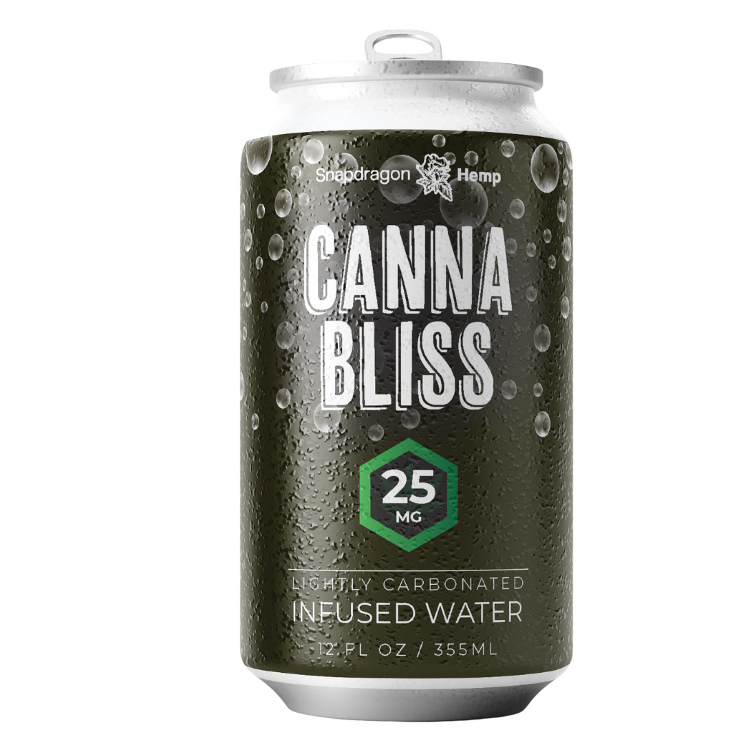 Canna Bliss Sparkling Infused Water 12oz 10mg or 25mg Delta-9 THC ...