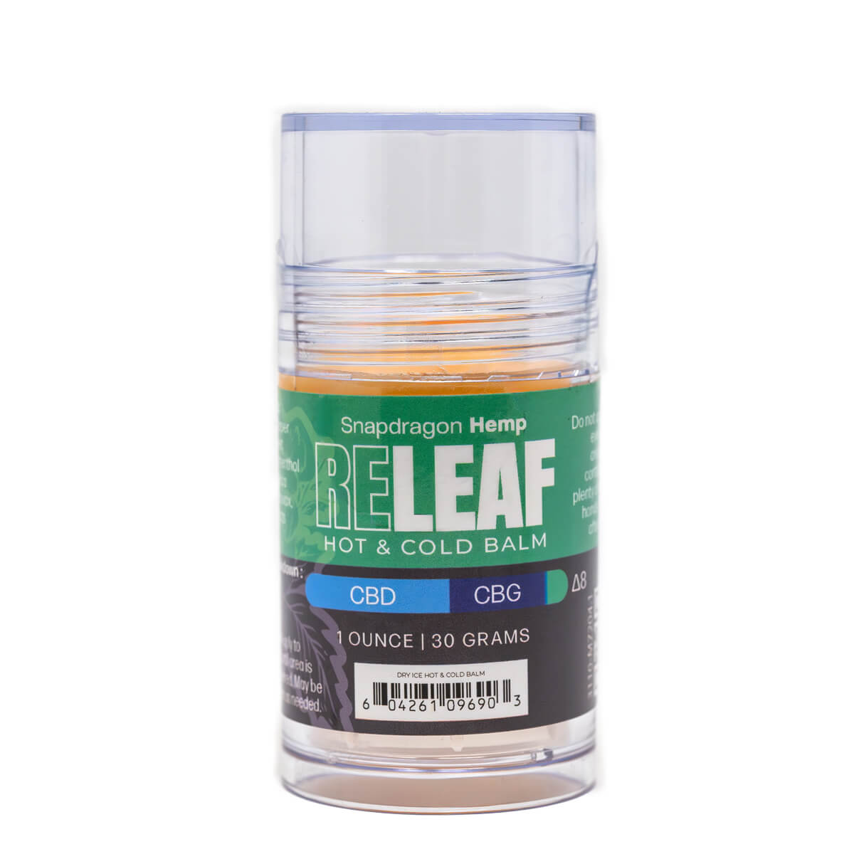 RELEAF Hot and Cold Balm CBD, CBG, and Delta-8 THC - Snapdragon Hemp