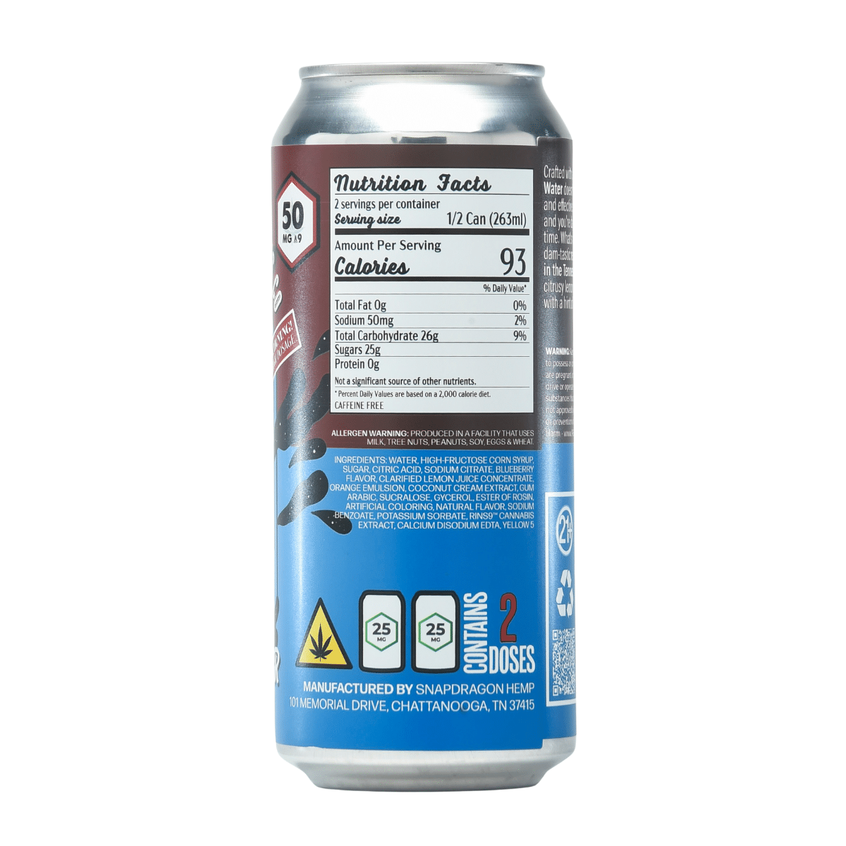 Dam Water Delta-9 THC Infused Soda - Snapdragon Hemp
