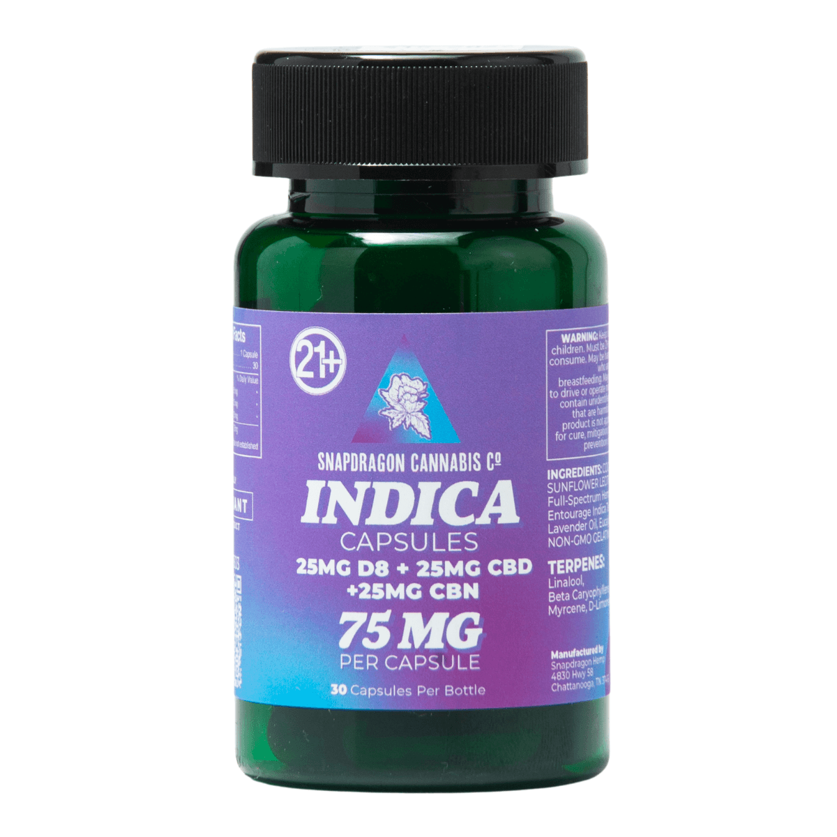 Snapdragon Cannabis Co. Sativa and Indica Capsules - Snapdragon Hemp