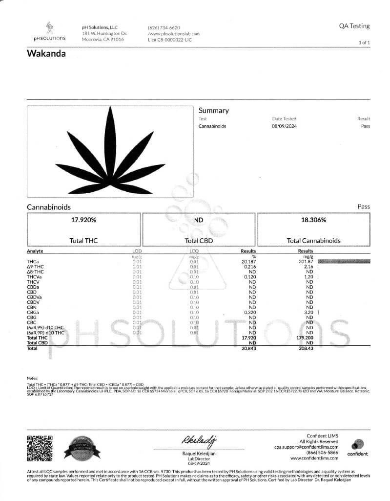 Wakanda Craft Reserve THCA Flower - Snapdragon Hemp