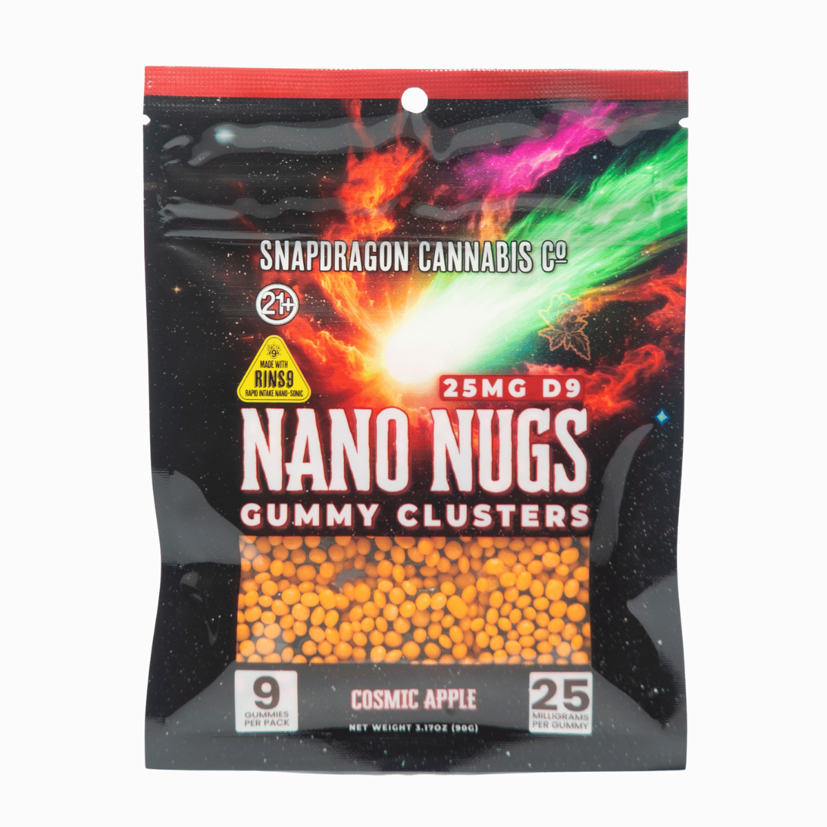 Delta-9 THC RINS9 Nano Nug Gummy Clusters - Snapdragon Hemp